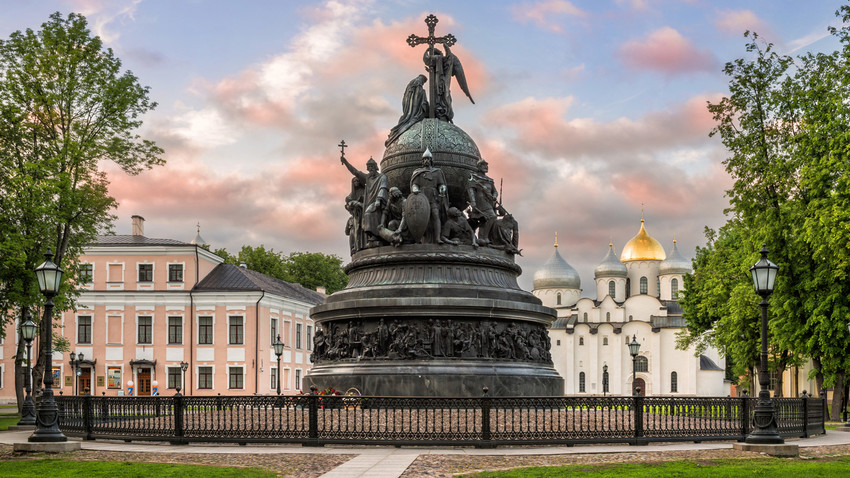 155 years ago: Millennium of Russia monument unveiled in Novgorod - Russia Beyond