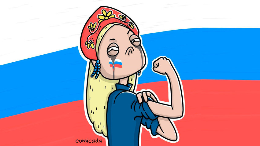 Blonde and proud: Russian gal and her cat are stars in new comics ...