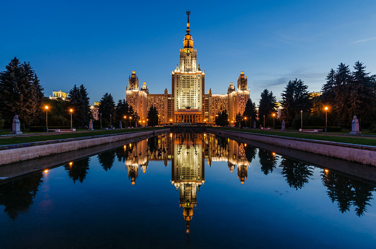 Moskau bei Nacht: 15 atemberaubende Bilder der russischen Hauptstadt ...