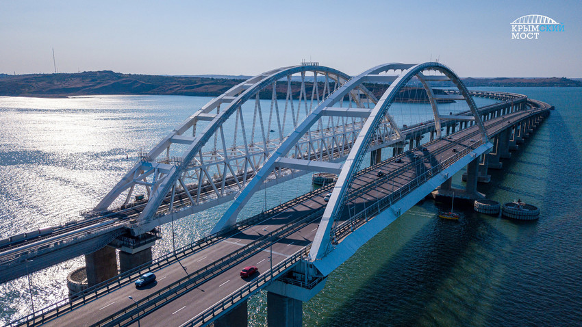 4 године у 147 секунди: Погледајте како се градио Кримски мост ...