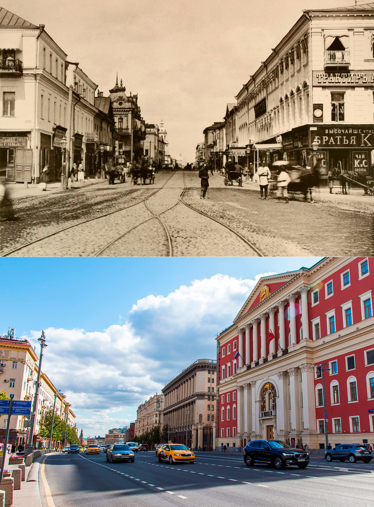 Before and after: What Moscow looked like a century ago, and now ...