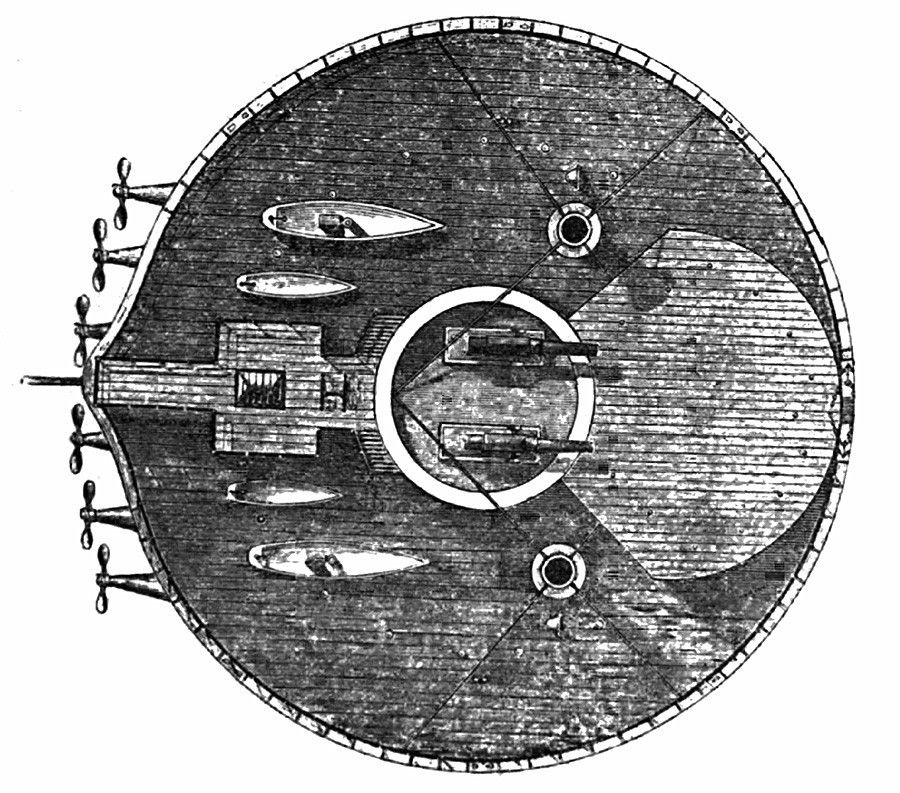 5 fatos sobre o “Popovka”, navio de guerra em forma de disco voador ...