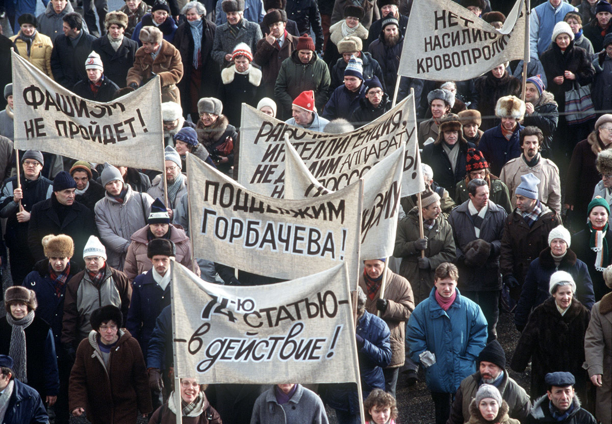O maior protesto da história da URSS (FOTOS) - Russia Beyond BR