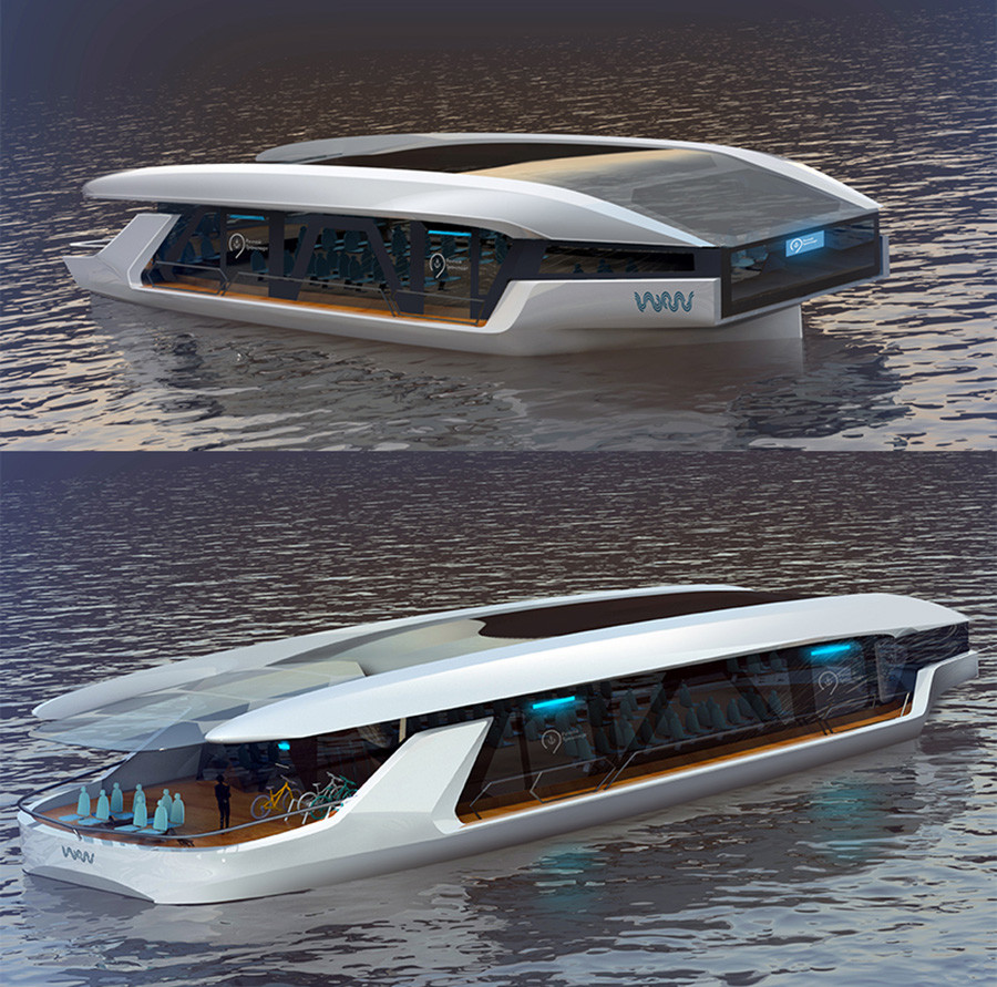 Modernos barcos fluviales que podrán navegar en el Moscova en 2022 ...