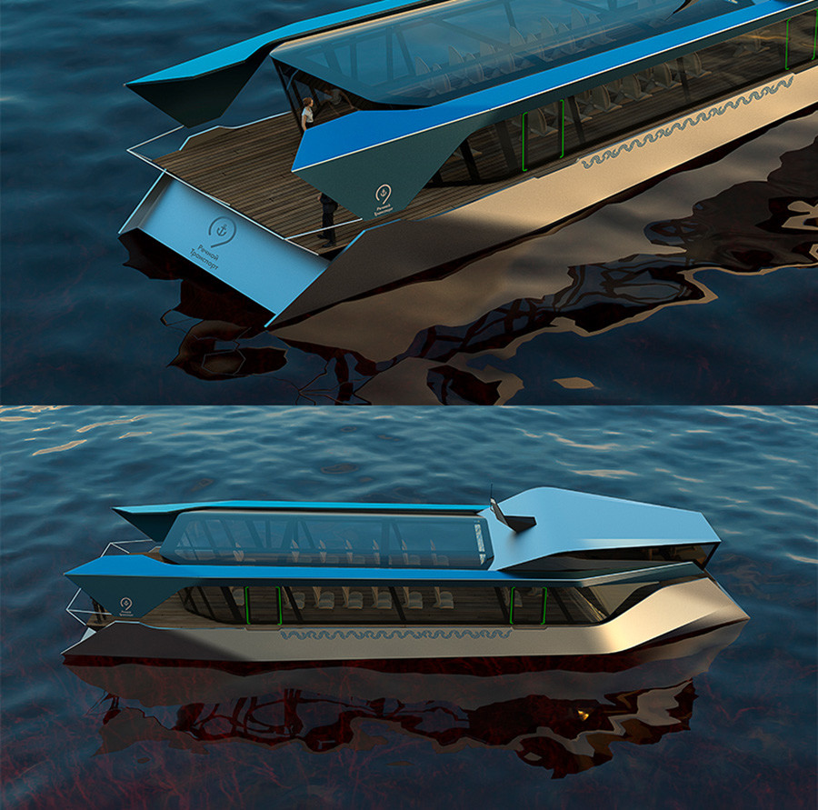 Modernos barcos fluviales que podrán navegar en el Moscova en 2022 ...