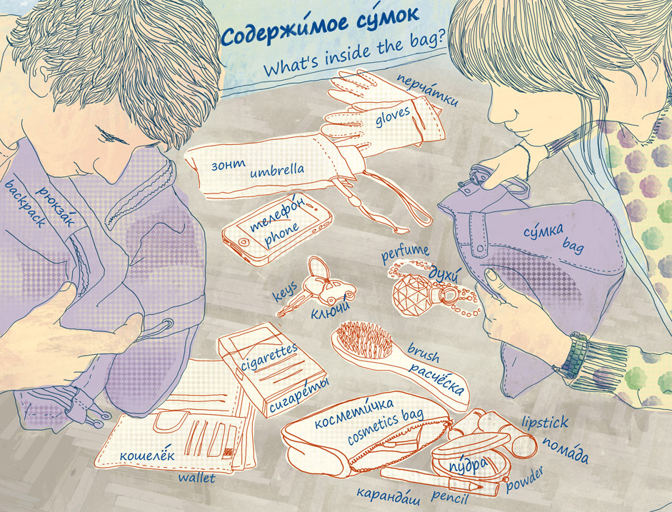The Russian Picture Dictionary: What's inside the bag? - Russia Beyond