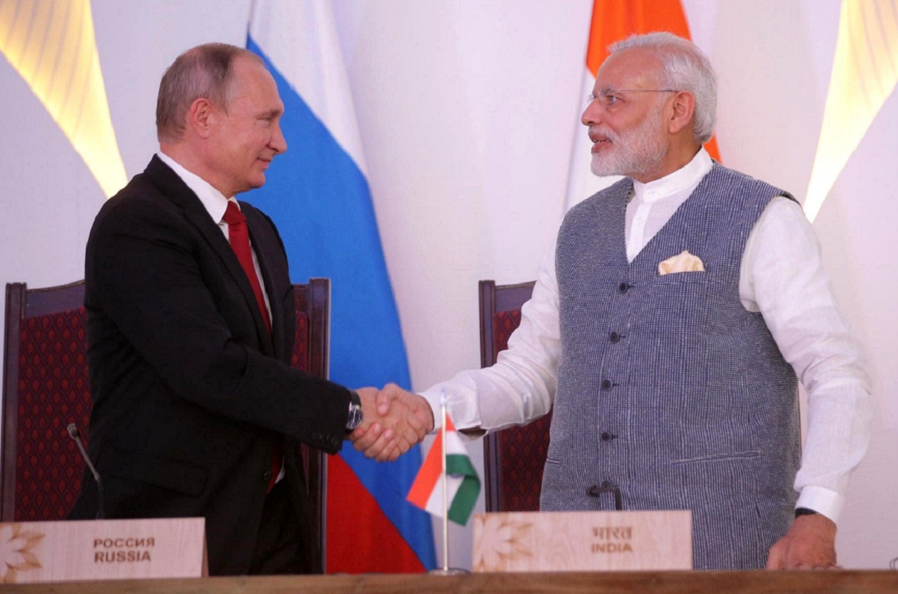 Putin, Modi exchange greetings on 70th anniversary of diplomatic ties ...